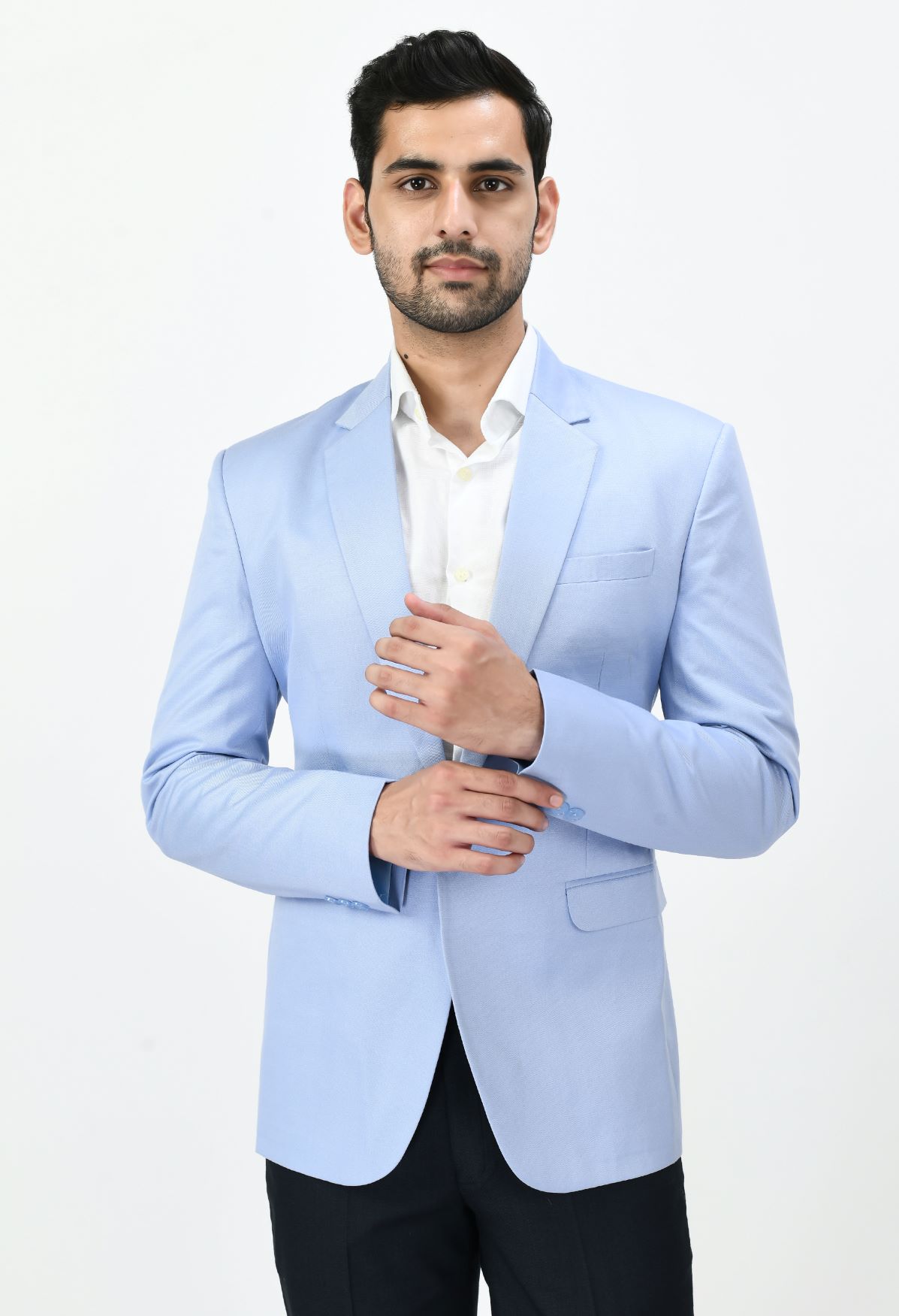 MENS LIGHT BLUE BLAZER CASUAL/FORMAL/WEDDING/PARTY WEAR AND STYLISH ...