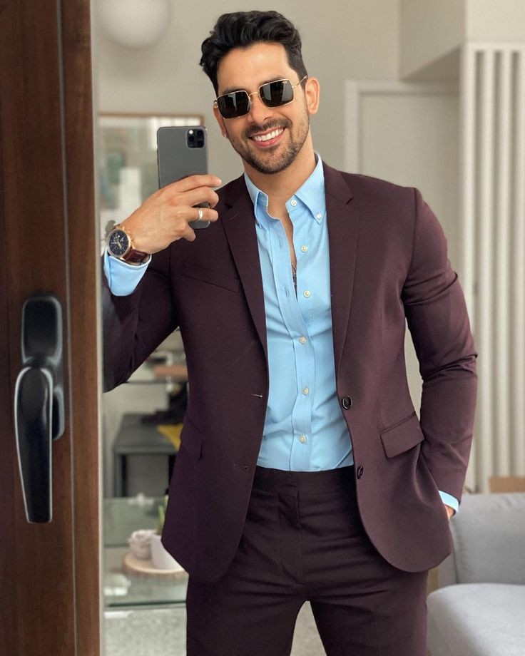 WINE CASUAL STYLISH BLAZER FOR MENS – Trulyfeb